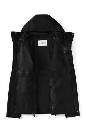 LANDS' END Waterproof Raincoat - True Black