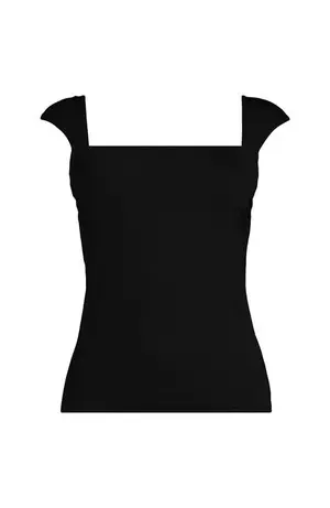 LANDS' END Square Neck Underwire Tankini Top