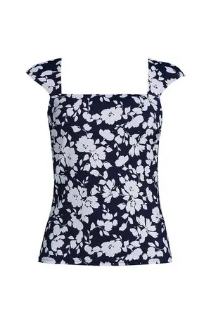 LANDS' END Dd-cup Square Neck Underwire Tankini Top