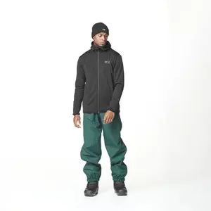 PICTURE ORGANIC Bake Grid Full-zip Hooded Fleece - Black