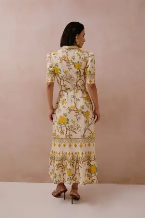 RAISHMA Printed Cotton Poplin Dress - Floral