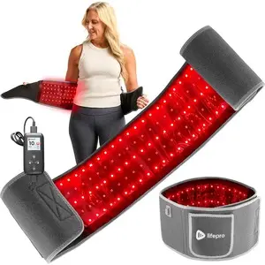 LIFEPRO Allevared Red Light Therapy Belt Infrared 660nm And 850nm Lights - Grey