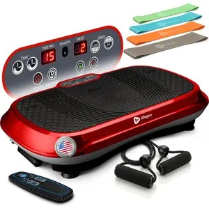 LIFEPRO Vibration Plate Exercise Machine - Red