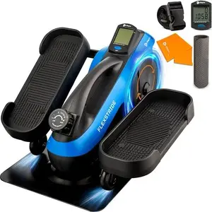 LIFEPRO Flex Stride Under Desk Bike Pedal Mini Elliptical Exerciser Blue