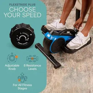 LIFEPRO Flex Stride Under Desk Bike Pedal Mini Elliptical Exerciser