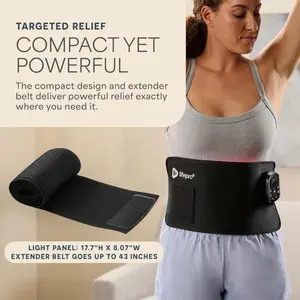 LIFEPRO Allevared Mini Red Light Therapy Belt Mini 660nm & 850nm Infrared Red Light