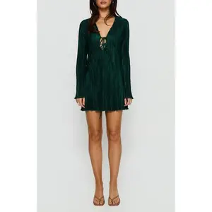 Princess Polly Malop Plissé Mini Dress