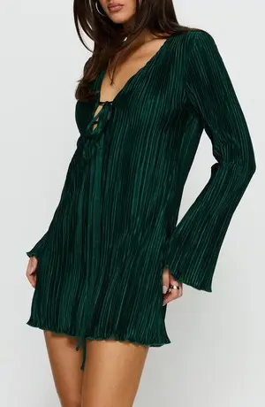 Princess Polly Malop Plissé Mini Dress