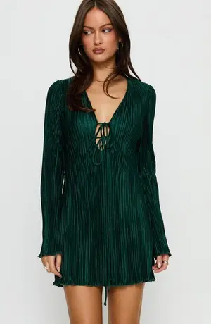 Princess Polly Malop Plissé Mini Dress