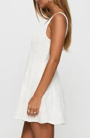 Princess Polly Floral Embroidered Mini Dress