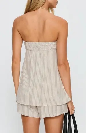 Princess Polly Jetsetter Stripe Strapless Romper