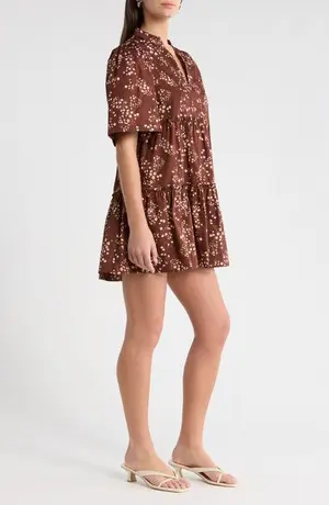 SUGARLIPS Dixie Tiered Cotton Dress - Gibson