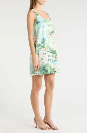 SUGARLIPS Printed Mini Shift Dress