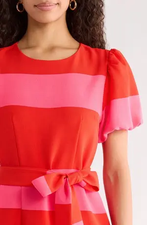 SUGARLIPS Lolli Stripe Senidy Midi Dress
