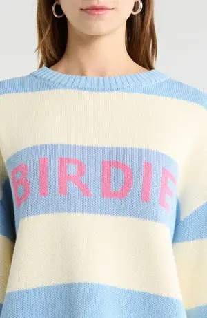 SUGARLIPS Golf Birdie Stripe Sweater