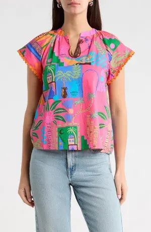 SUGARLIPS Lanus City Ayla Split-neck Top