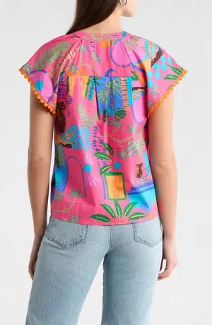 SUGARLIPS Lanus City Ayla Split-neck Top