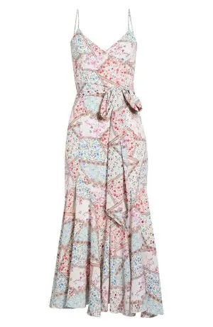 SUGARLIPS Floral Pleated Midi Dress