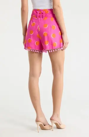 SUGARLIPS Cotton Polka Dot Shorts
