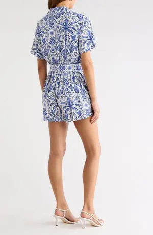 SUGARLIPS Romina Tropical Soria Belted Romper