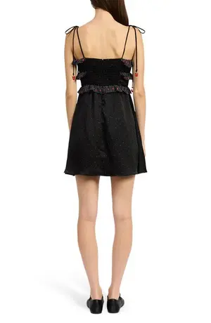 JACQUIE THE LABEL Teagan Tie-strap Mini Dress