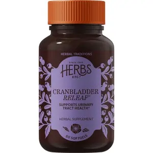HERBS ETC. Cranbladder Releaf Softgels, Bladder & Urinary Support - No Color