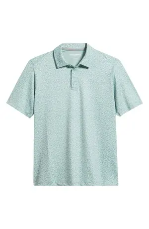 Johnston & Murphy Xc+™ Ace Performance Golf Polo - Surf Green Golf Ball