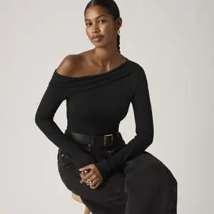LEVI'S Clara Off Shoulder Long-sleeve Top