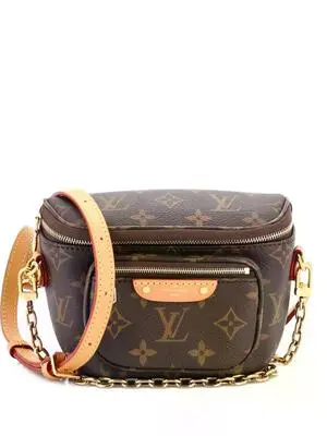 LOUIS VUITTON Bum Bag Monogram Canvas Mini Belt Bag - Brown