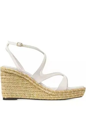 JIMMY CHOO 85mm Ayla Espadrilles - White