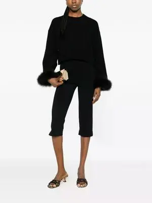 Valentino Garavani Cashmere Jumper With Feather Trim