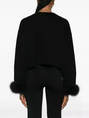 Valentino Garavani Cashmere Jumper With Feather Trim