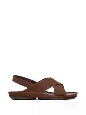 Camper Crossover-strap Sandals - Brown