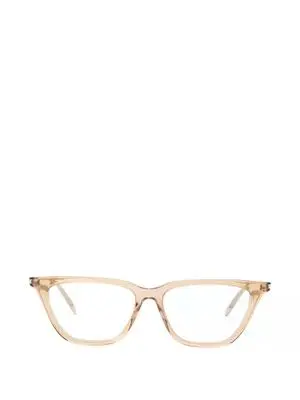 Saint Laurent Rectangle-frame Eyeglasses - Neutrals