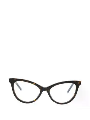 Saint Laurent Cat-eye Frame Glasses - Brown