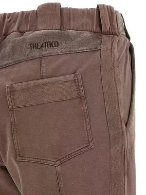 Attico Panelled Split Trousers - Brown
