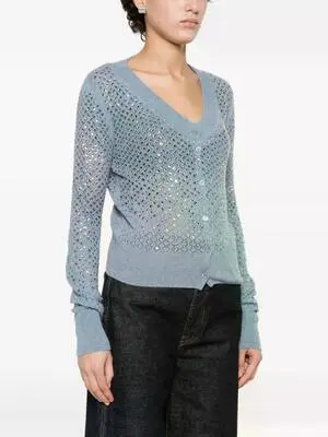 Ermanno Scervino Embellished V-neck Cardigan