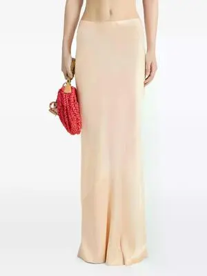 Ermanno Scervino Matte Satin Maxi Skirt
