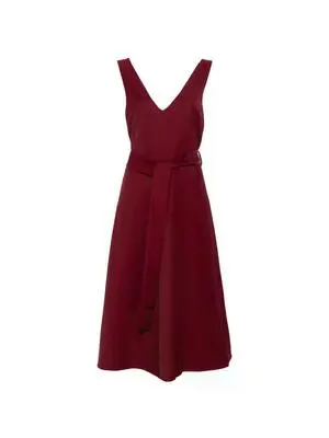 P.a.r.o.s.h V-neck Belted Dress - Red