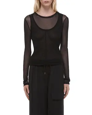 Female Layered Mesh Tops