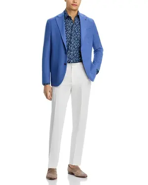 JACK VICTOR Douglas Floral Print Shirt - Navy