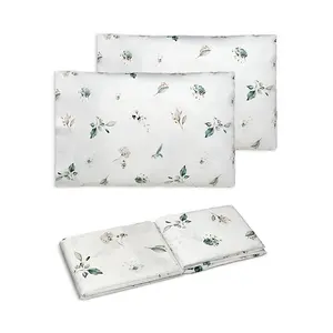 DEA LUXURY LINENS Verdiana Petite Floral Print Sheet Set, Queen - Aqua Floral