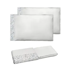 DEA LUXURY LINENS Timothy Corrigan For Dea Animale Print Sateen Sheet Set, Queen - Blue