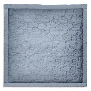 DEA LUXURY LINENS Timothy Corrigan For Dea Animale Quilted Sham, Euro - Blue