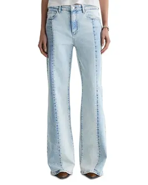 Ag Saige Mid Rise Wide Leg Jeans - Solar Flare