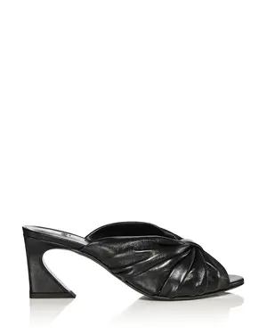 Fendi Lucida Leather Mules