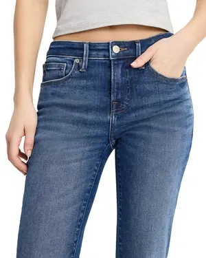 Good American Low Rise Bootcut Jeans - Indigo