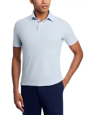 SLOWEAR Ice Cotton Short Sleeve Polo Shirt Light Blue