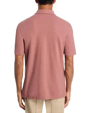SLOWEAR Ice Cotton Short Sleeve Polo Shirt - Rose
