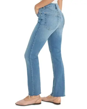 Good American Soft Tech Good Legs High Rise Straight Leg Jeans - Indigo